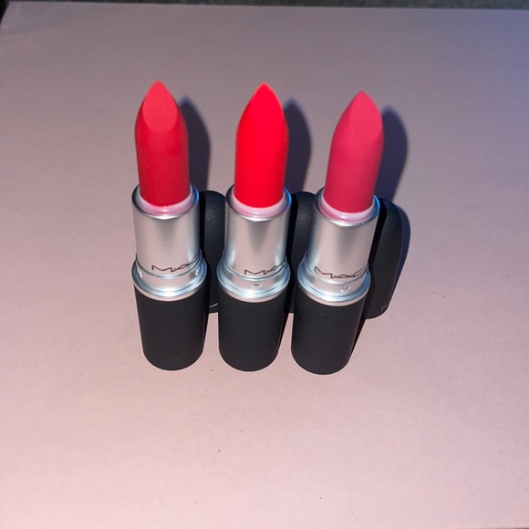 MAC Cosmetics | Makeup | Mac Red Powder Kiss Lipstick Set Of 3 Werk ...
